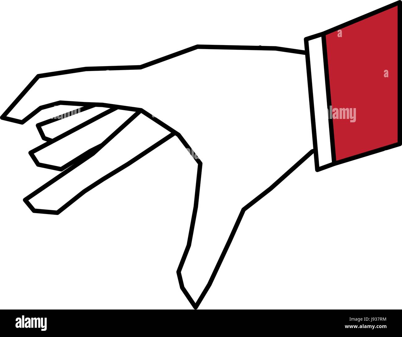 Flat line hand design Stock Vector Image & Art - Alamy