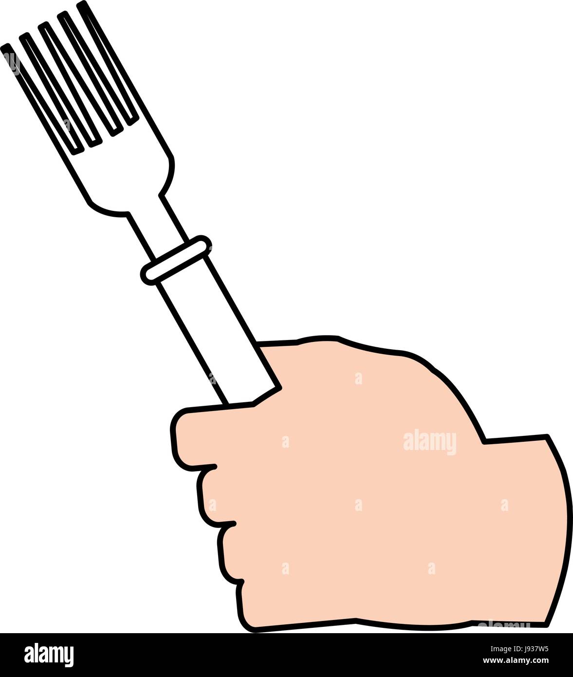 Palm fork Stock Vector Images - Alamy