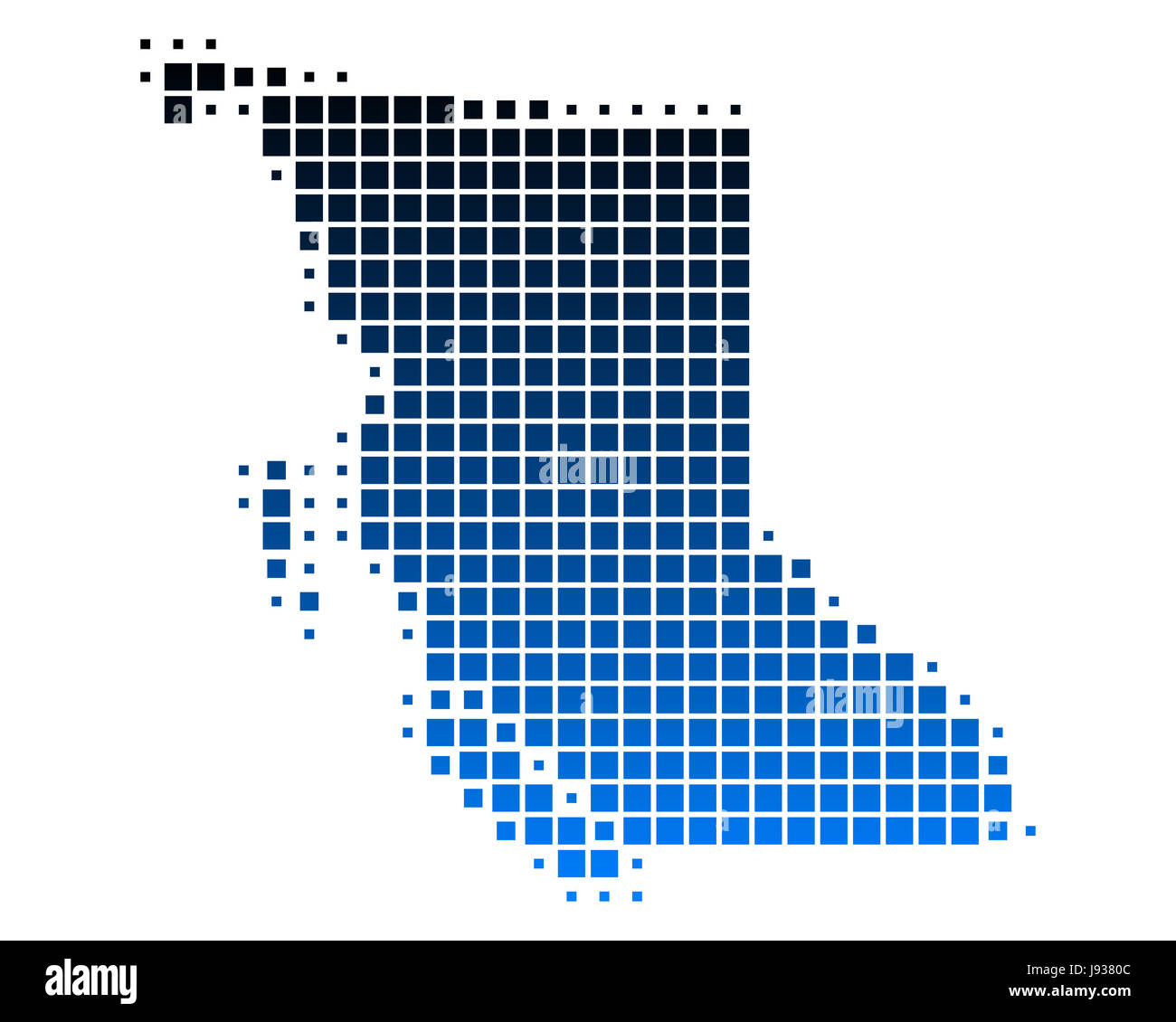 blue, illustration, angular, square, card, spotted, dot, raster ...