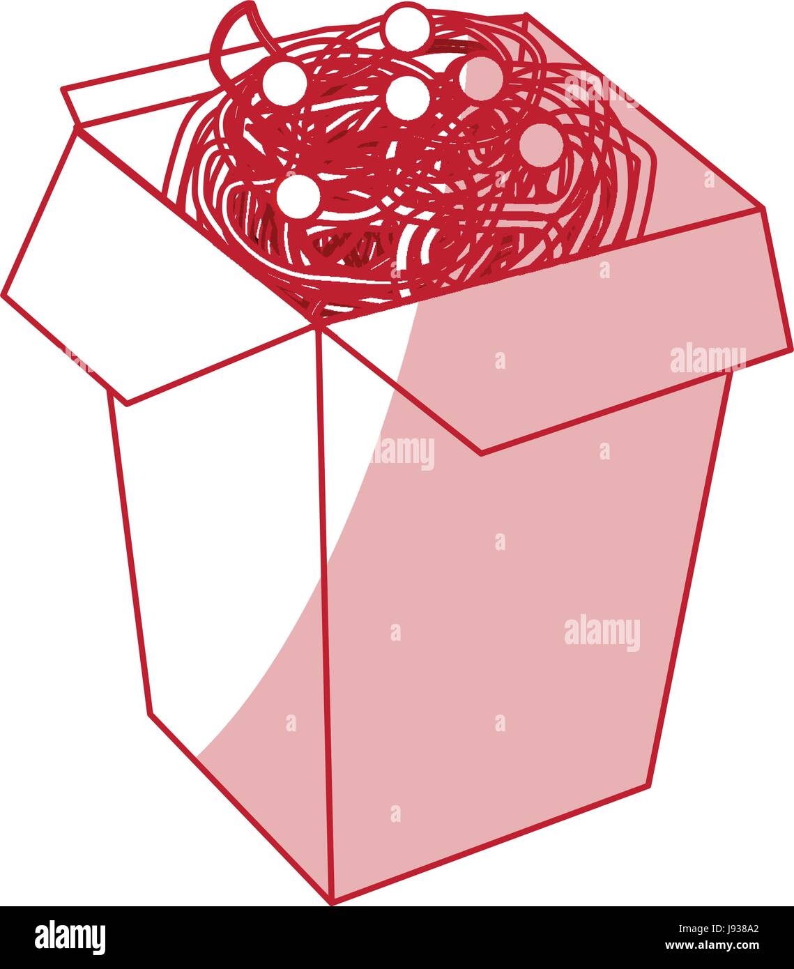 Noodles box design Stock Vector Image & Art - Alamy