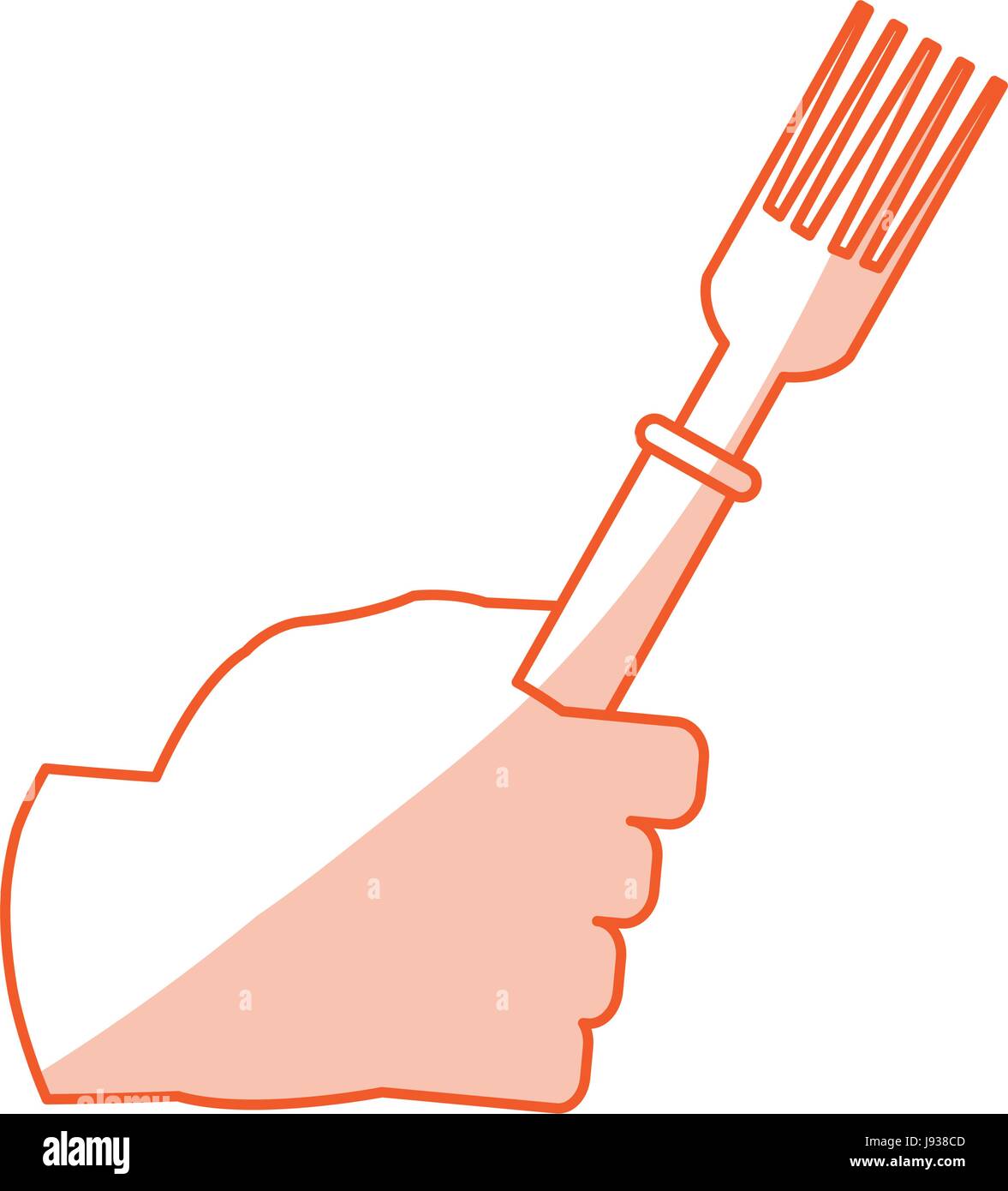 Hand forks Stock Vector Images - Alamy