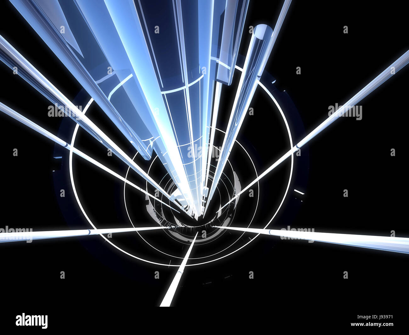 blue, technical, reflection, mechanic, digital, abstract, sterile, high ...