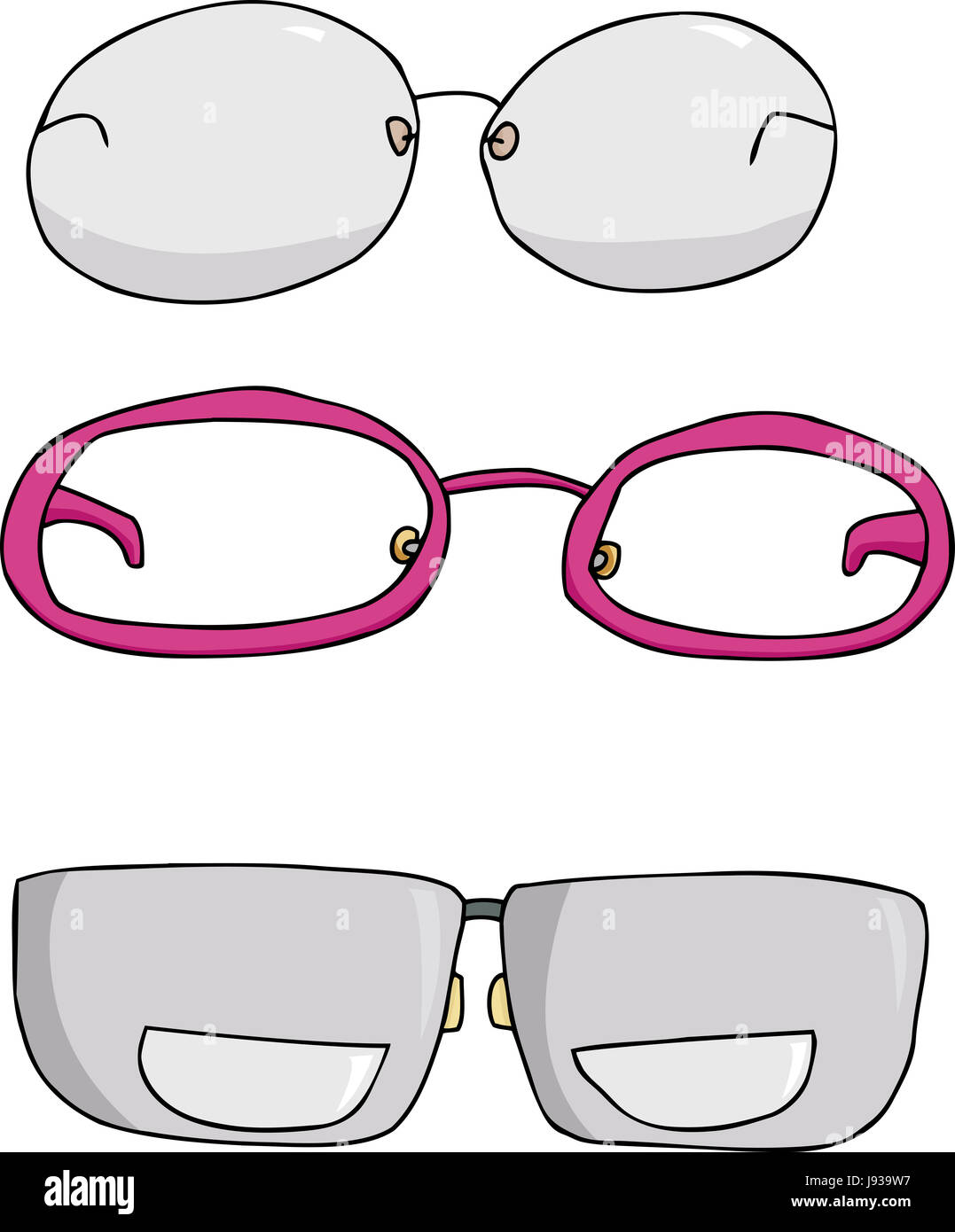 fashion, spectacles, glasses, eyeglasses, frames, cartoon, objects ...