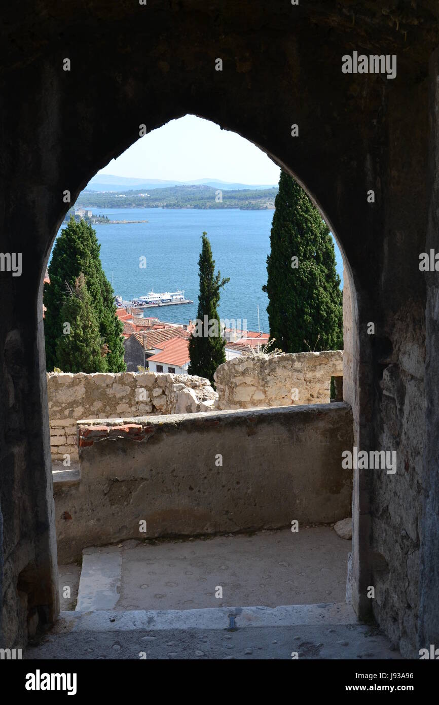 stone, arch, staircase, medieval, castle, ancient, building, chateau ...