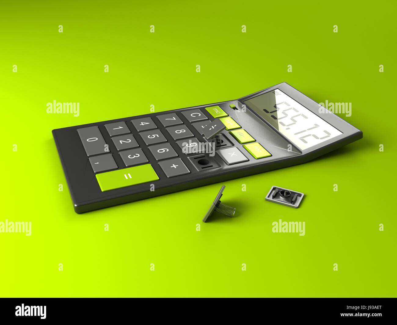 object, calculator, broken, illustration, button, multiply, divide ...