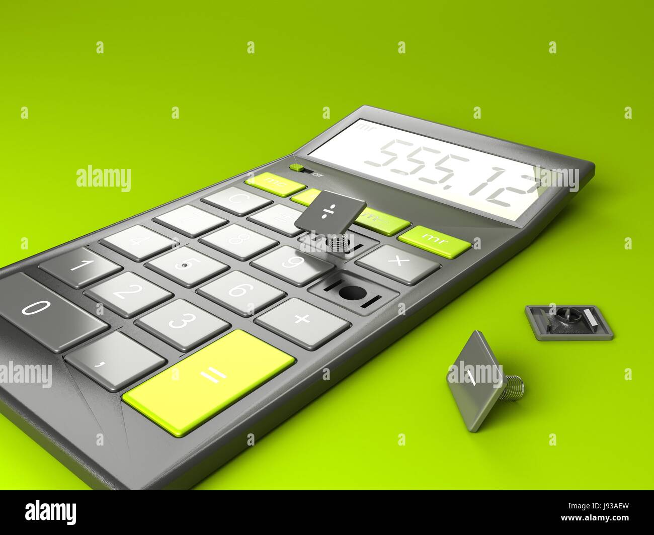 object, calculator, broken, illustration, button, multiply, divide ...