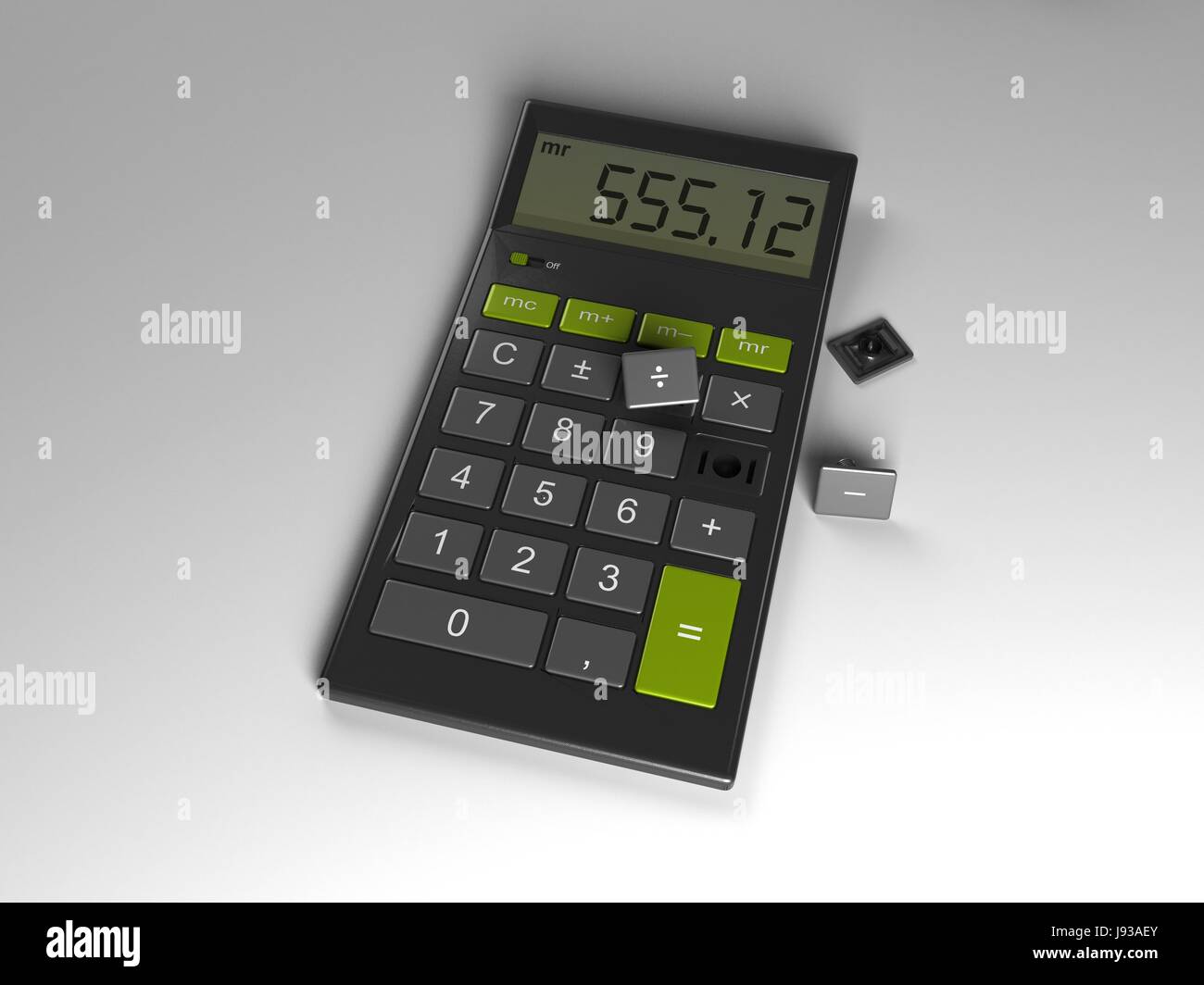 object, calculator, broken, illustration, button, multiply, divide ...