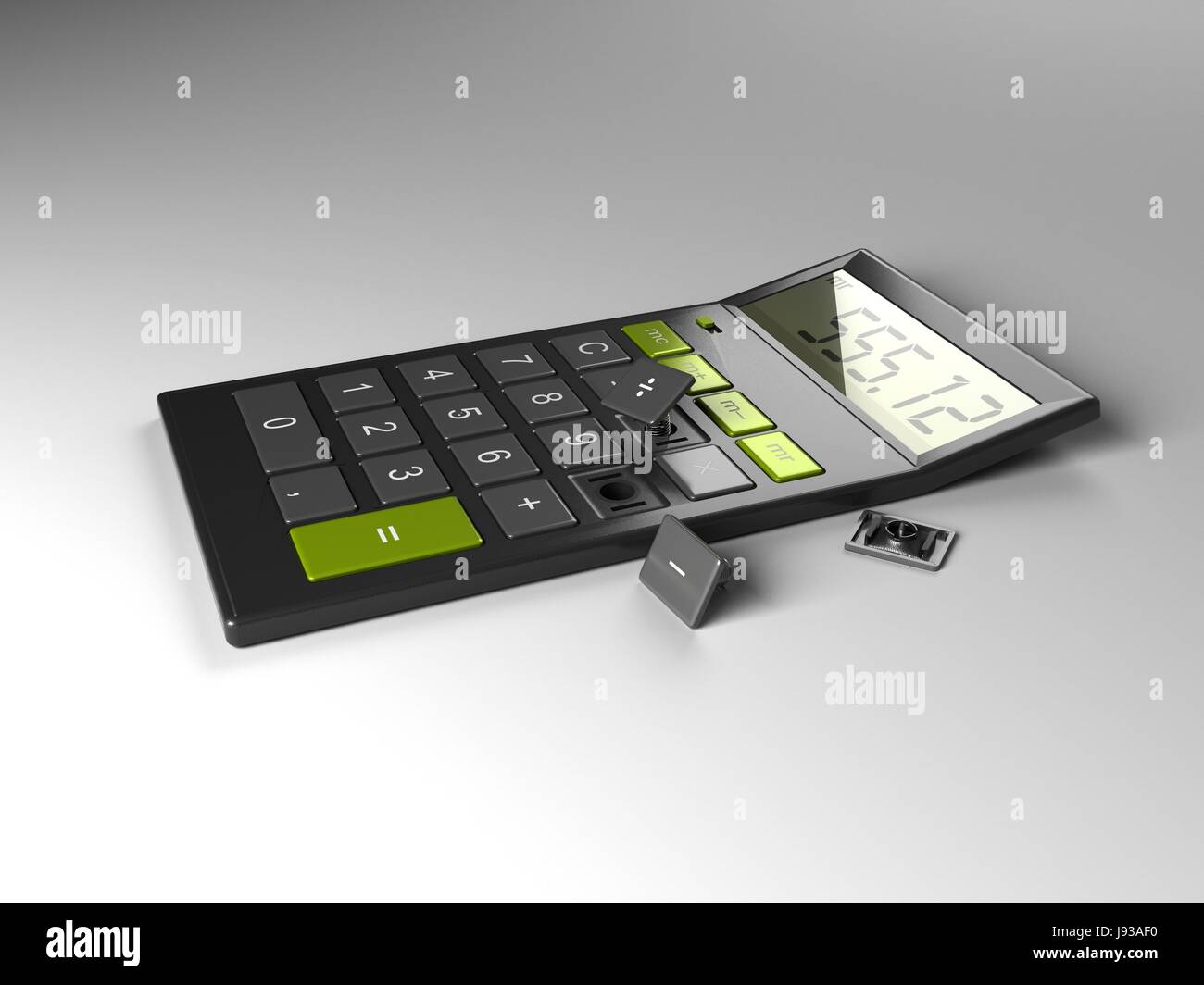 object, calculator, broken, illustration, button, multiply, divide ...