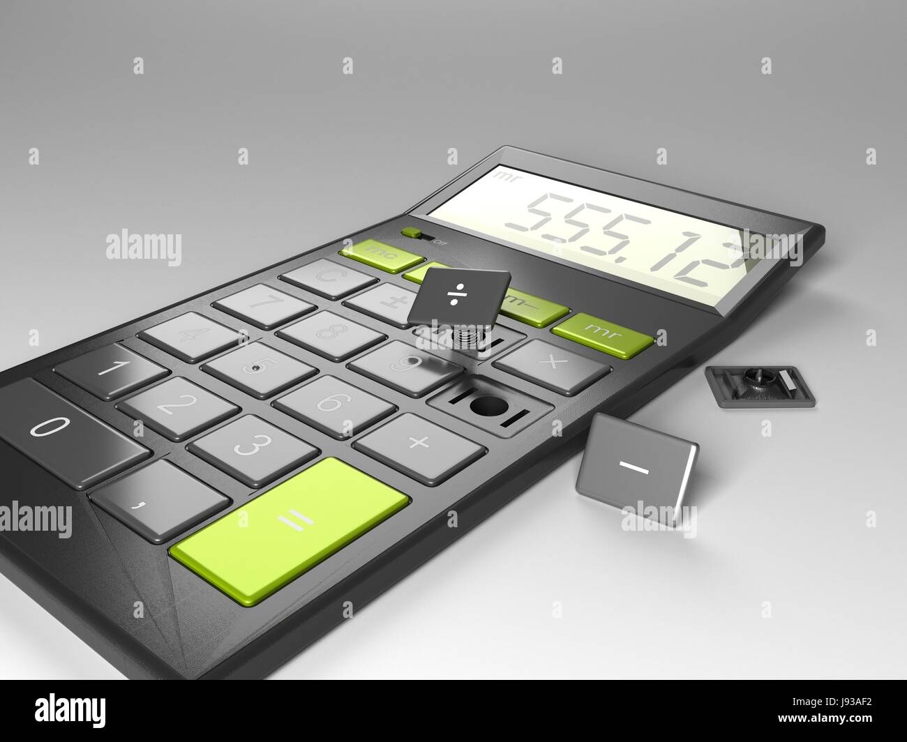 object, calculator, broken, illustration, button, multiply, divide ...