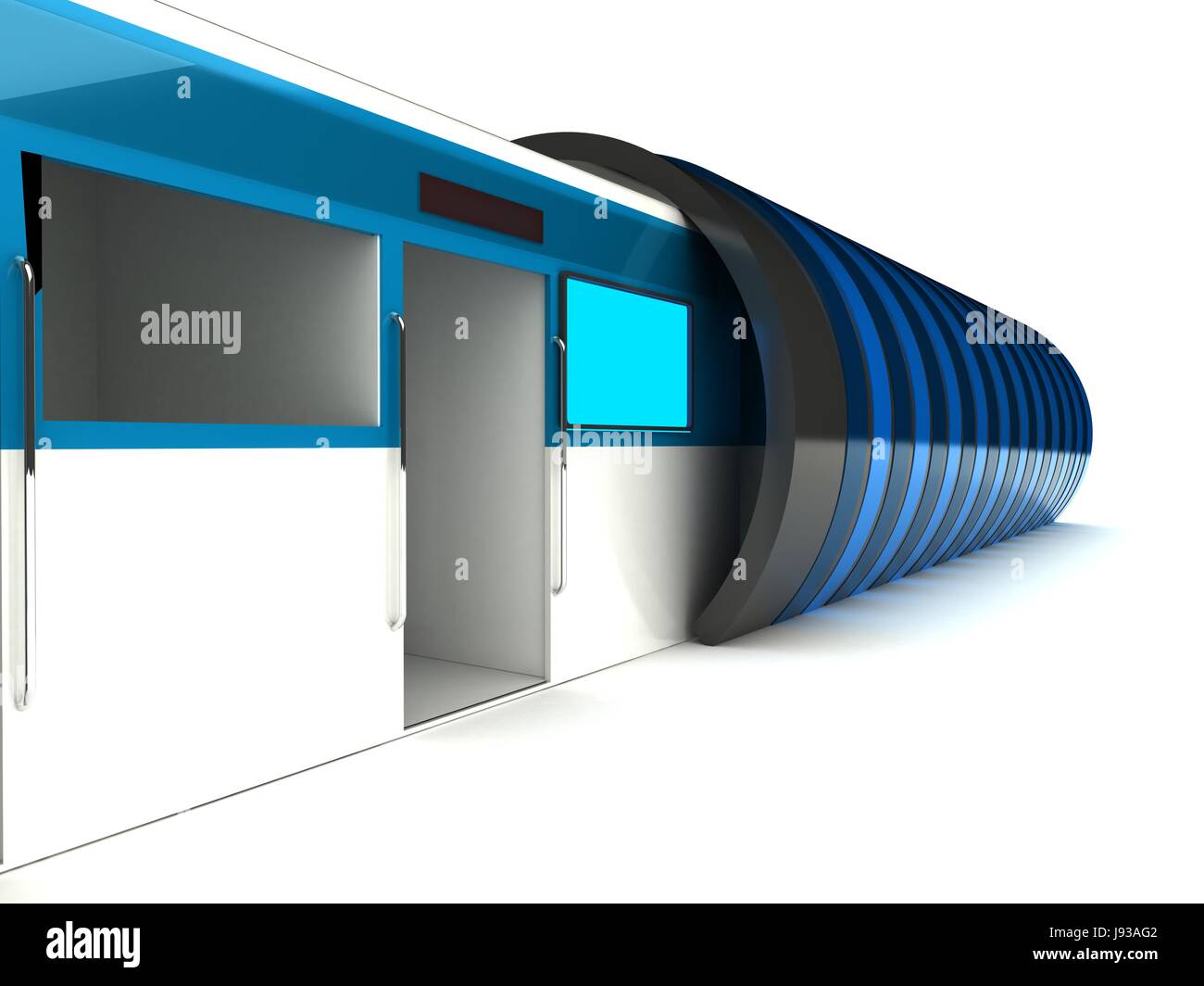 metro, blue, colour, arch, tunnel, illustration, subway, underground ...