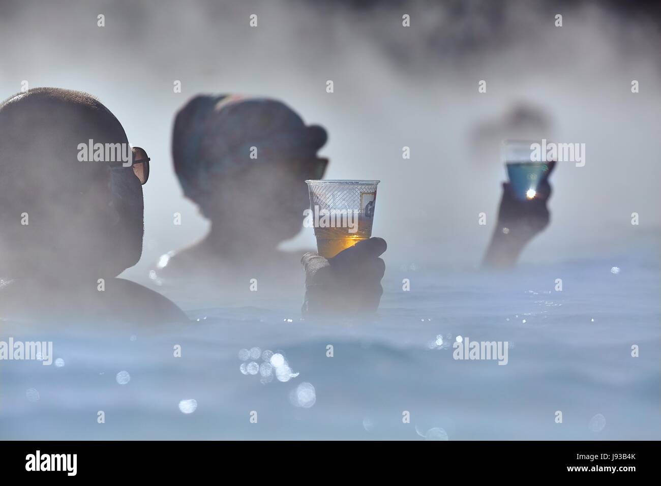 Thermal pool with hot water Stock Photo - Alamy