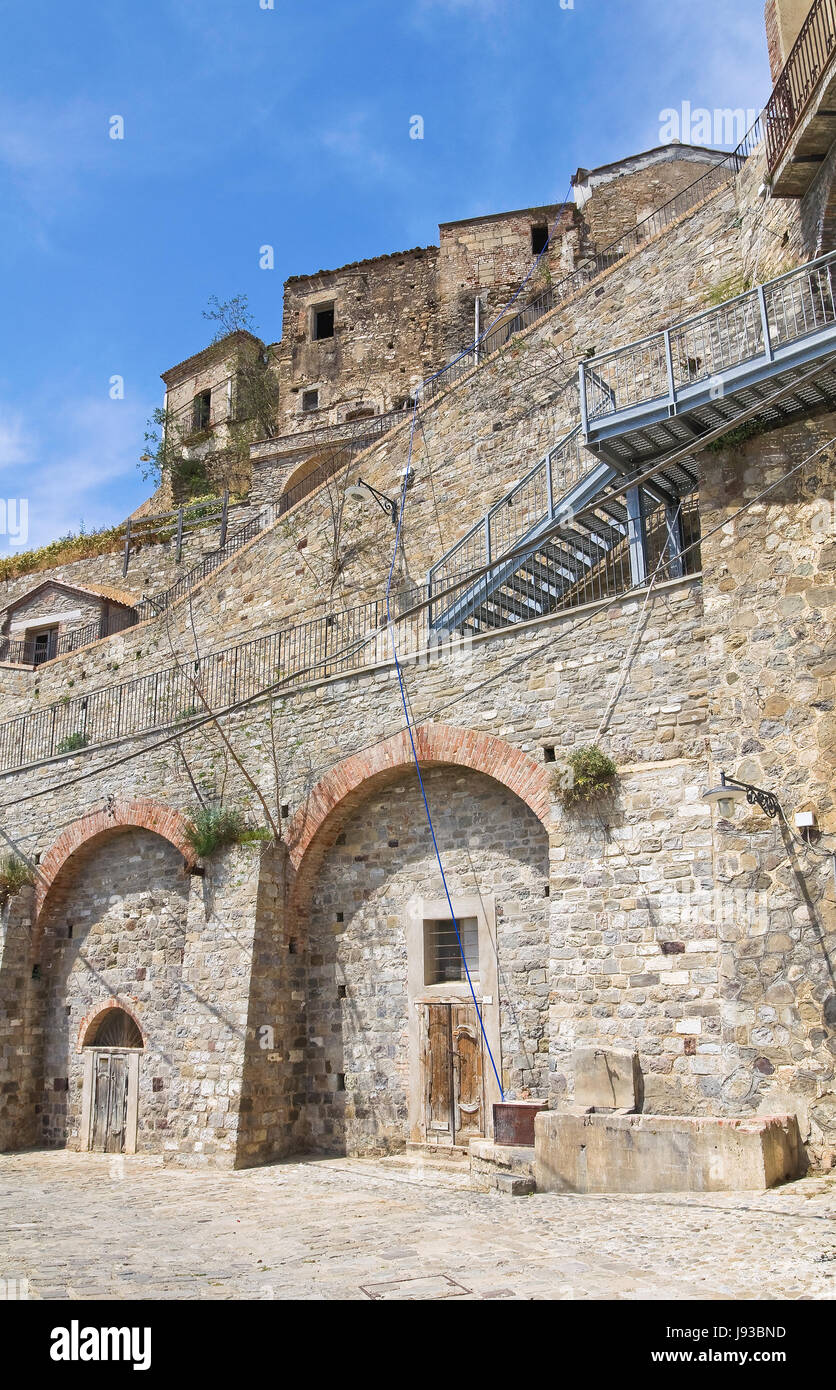 Panoramic view of Tursi. Basilicata. Italy Stock Photo - Alamy
