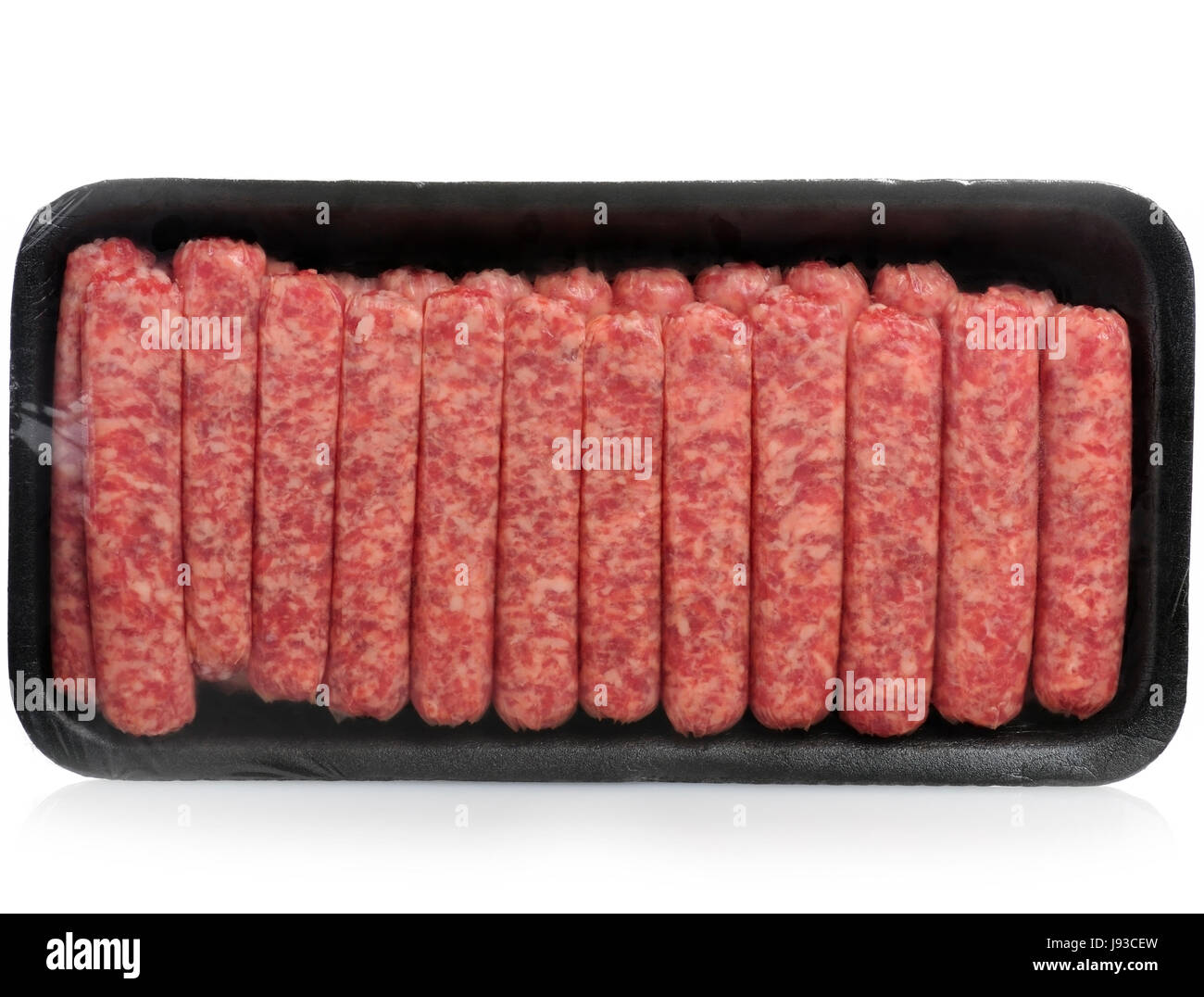 Uncooked sausages and packet hi-res stock photography and images - Alamy