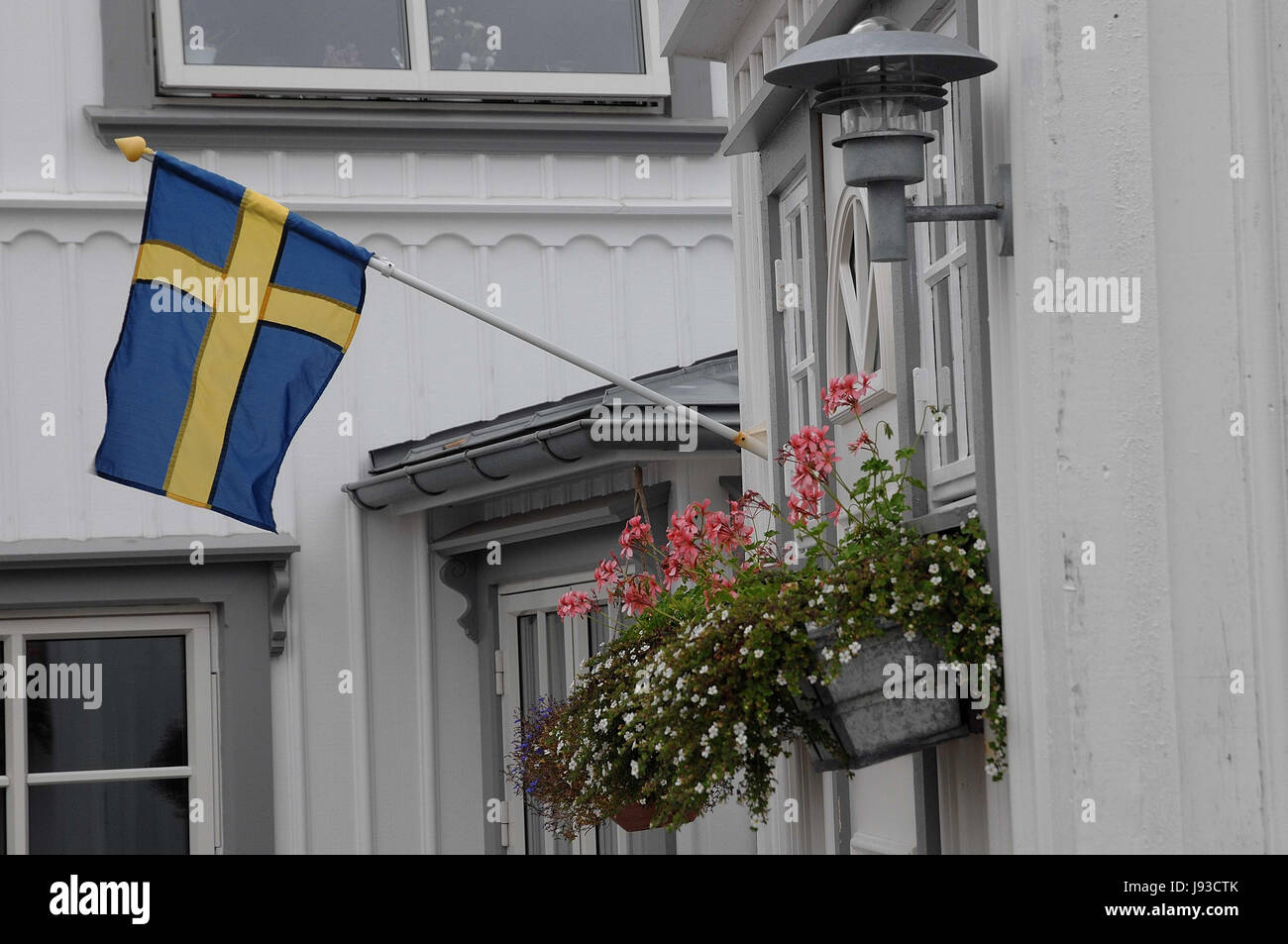 sweden, framehouse, flag, flags, house, building, houses, sweden ...