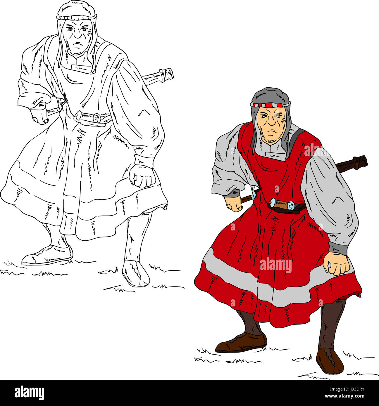 Angry medieval knight armor sword hi-res stock photography and images ...