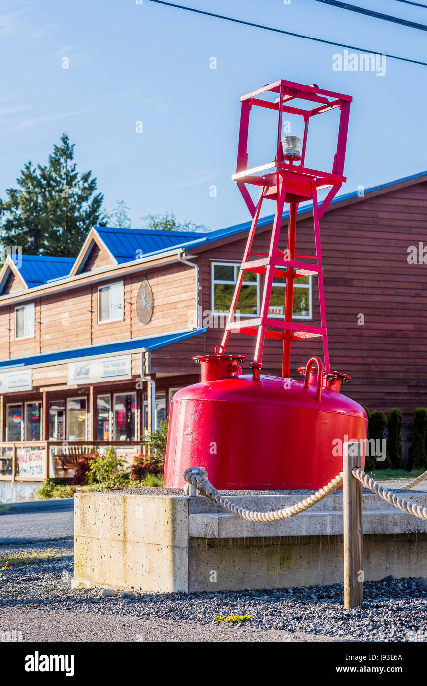 Red Can Whistle Buoy, Ucluelet, Vancouver Island, British Columbia ...