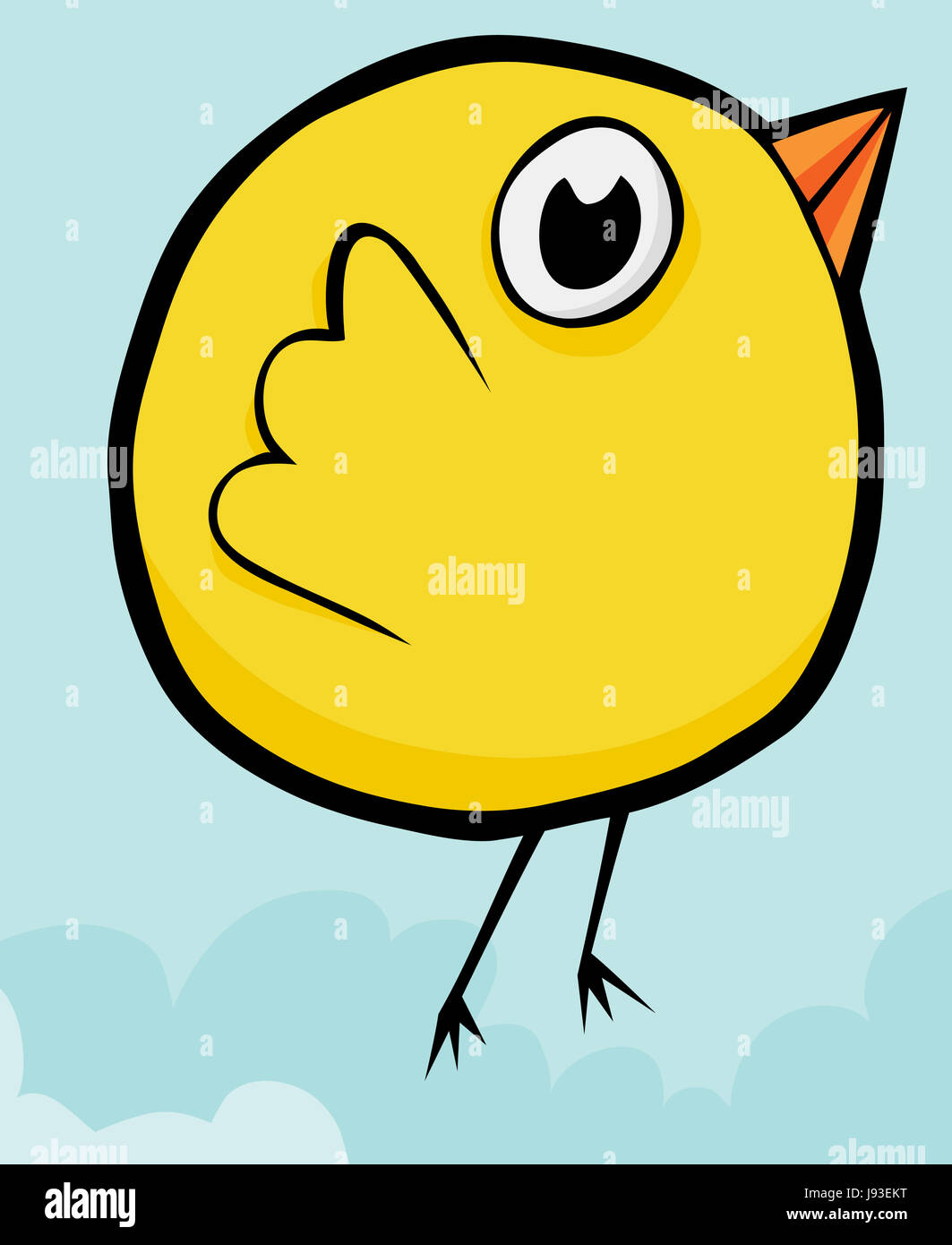 animal, bird, beak, cub, baby, chick, chicken, clouds, cartoon, animal ...