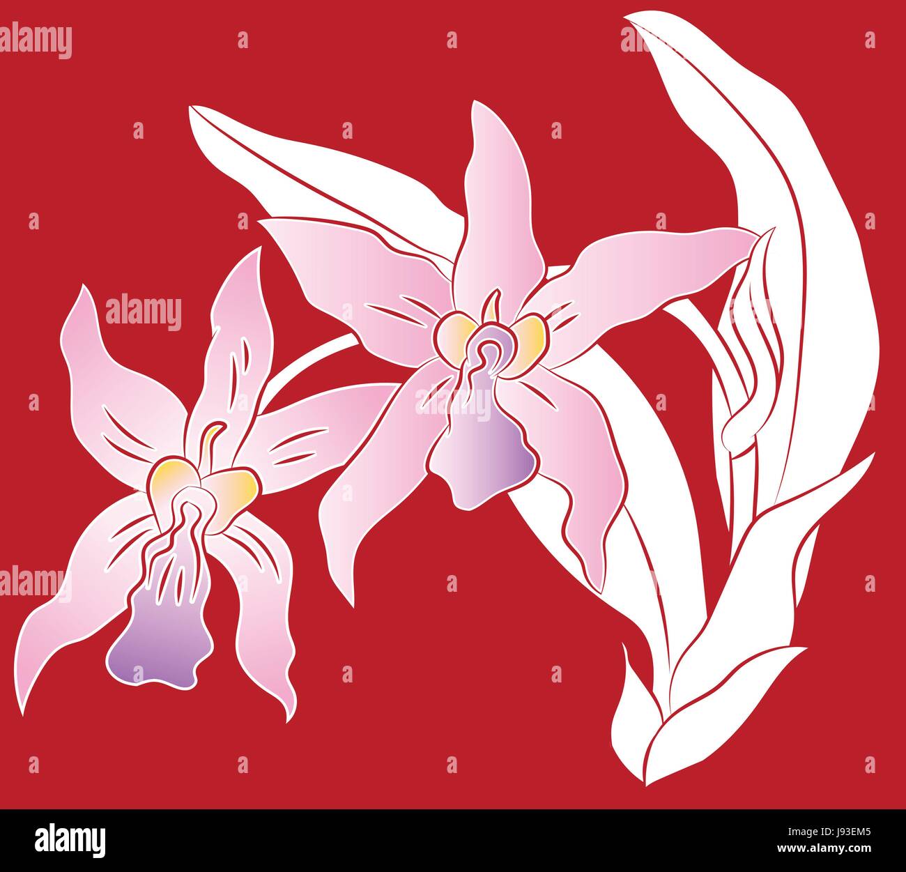 Spring branch white flower Stock Vector Images - Alamy