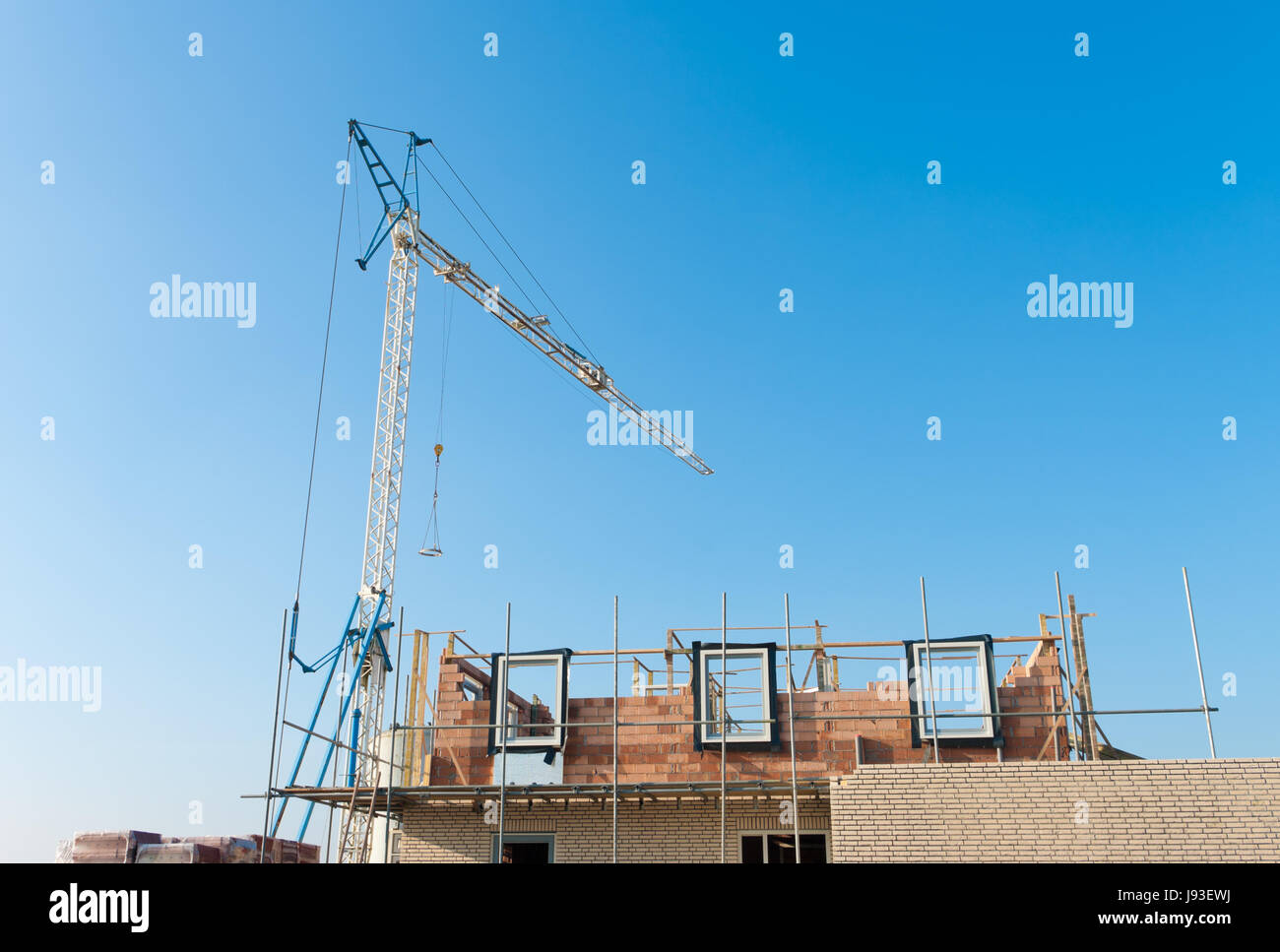 house, building, scaffold, scaffolding, cement, scene, location, site ...