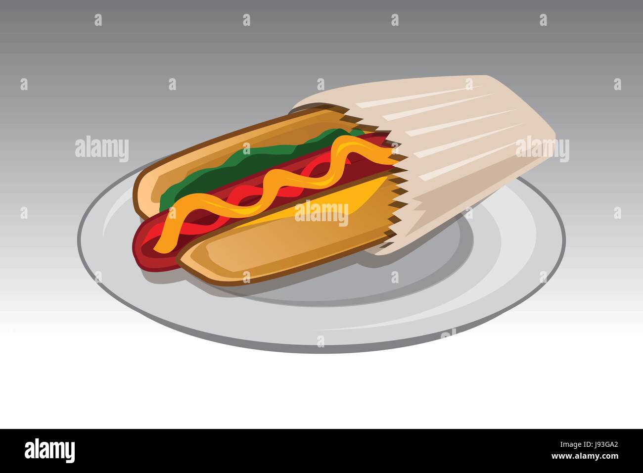 Sandwich cartoon icon lunch Stock Vector Images - Alamy