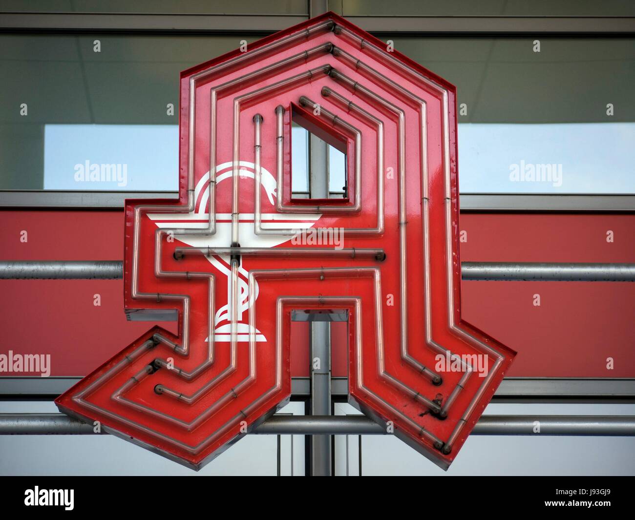 pharmacies symbol striplight Stock Photo - Alamy