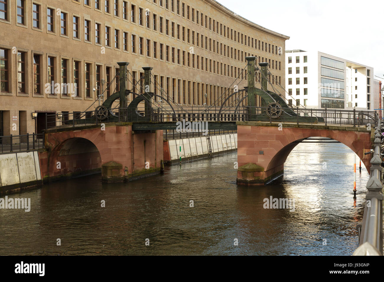 bridge, berlin, bridge, germany, german federal republic, style of ...