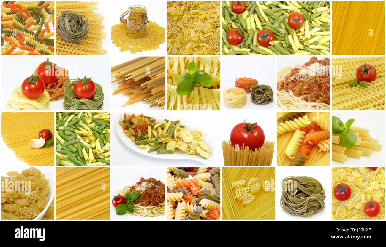 poster, dough, noodles, collage, spaghetti, food, aliment, coloured ...