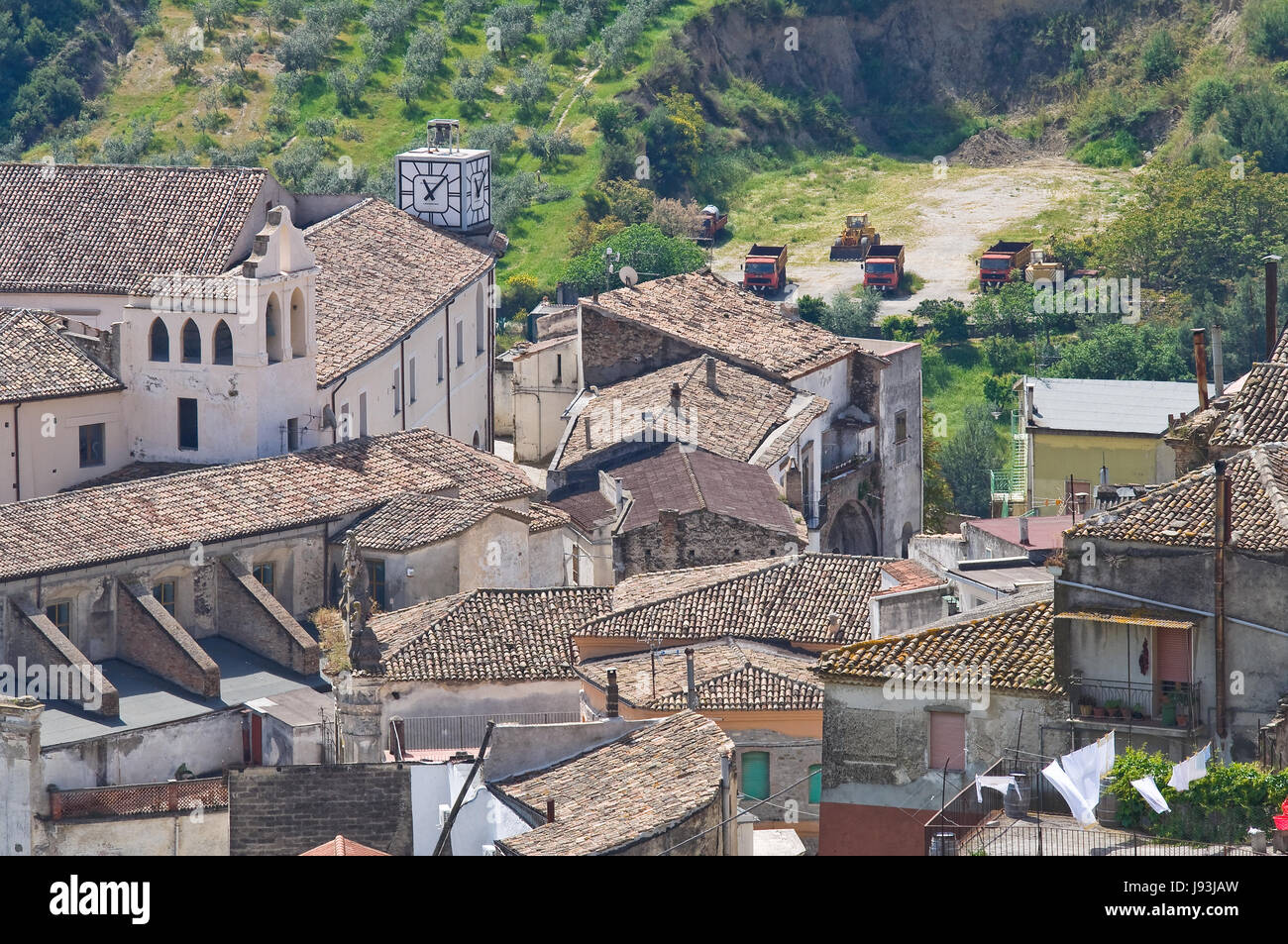 Panoramic view of Tursi. Basilicata. Italy Stock Photo - Alamy