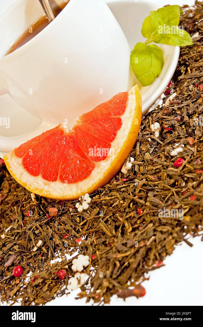 cup, tea, drink, drinking, bibs, fruit, china, lawn, green, fresh ...