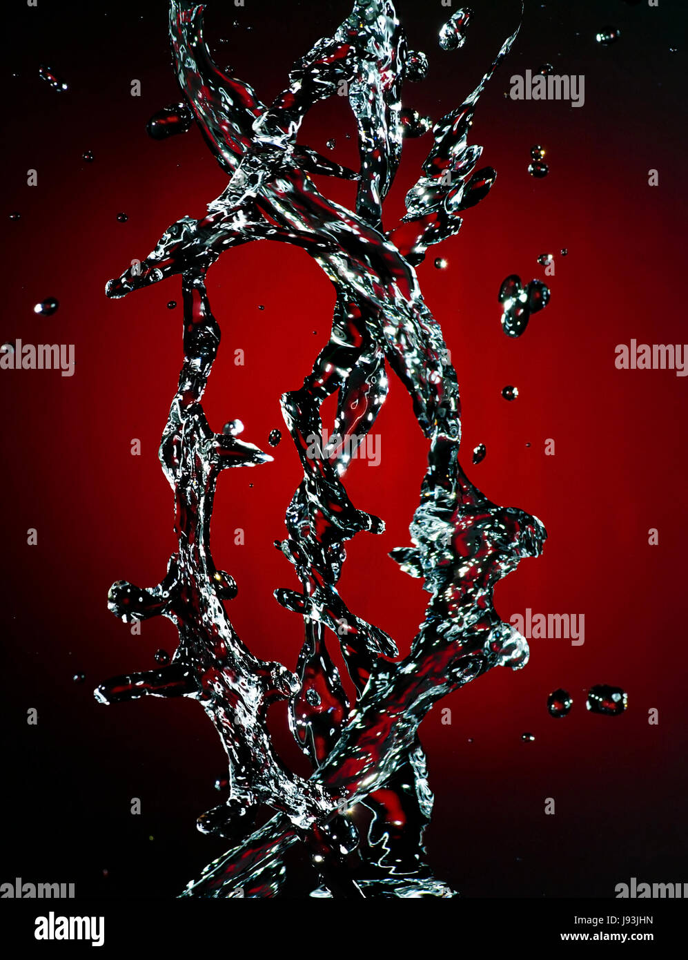 splash, red, water, motion, postponement, moving, movement, macro ...