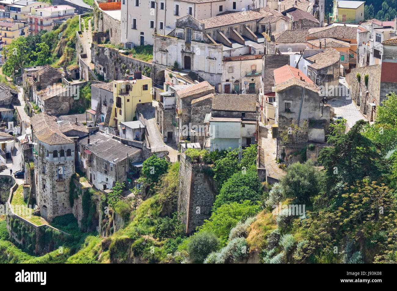 Panoramic view of Tursi. Basilicata. Italy Stock Photo - Alamy