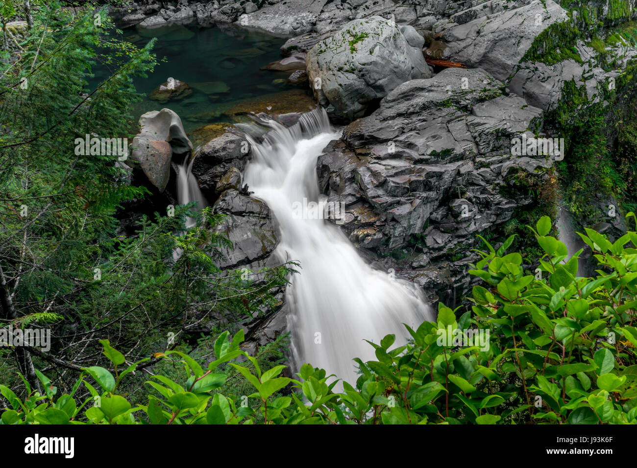 The Nooksack River Falls near Mount Baker, Washington Stock Photo - Alamy