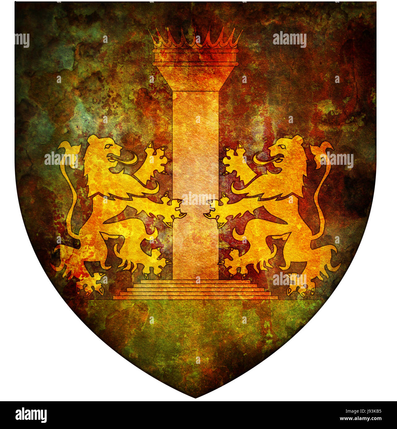 isolated, emblem, vintage, illustration, france, flag, rusty, region ...