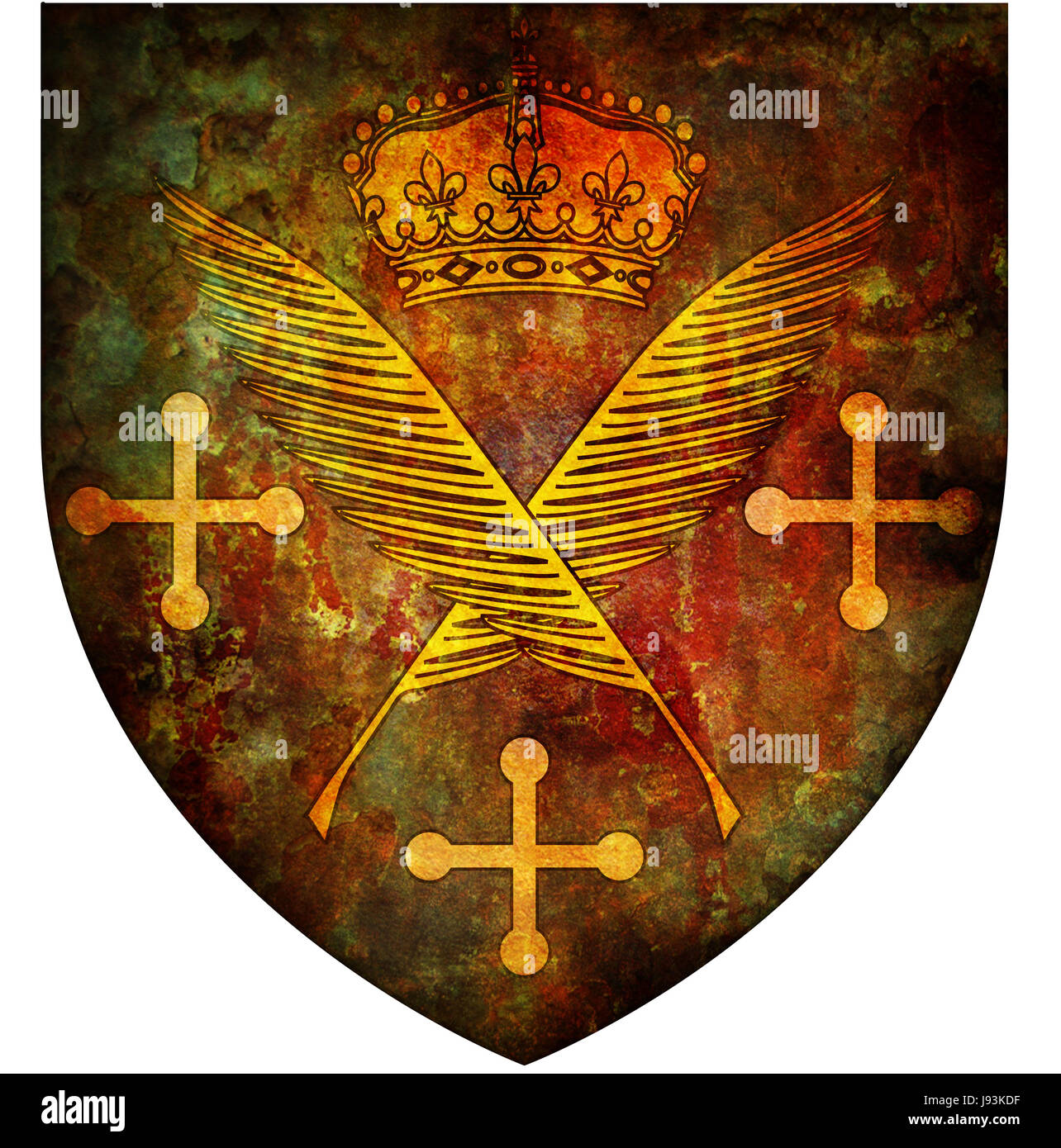 isolated, emblem, vintage, illustration, france, flag, rusty, region ...