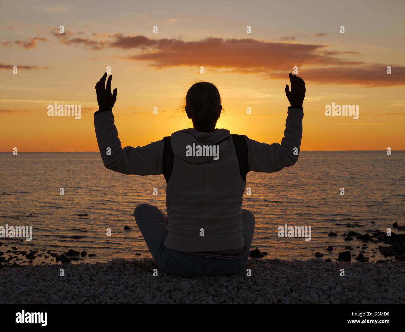 woman, relaxation, feeling, meditation, yoga, facilitate, ease, resting ...