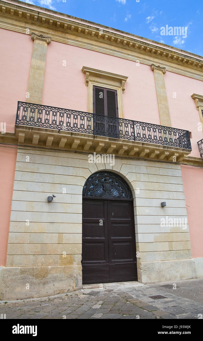 Rovito palace. Ugento. Puglia. Italy Stock Photo - Alamy