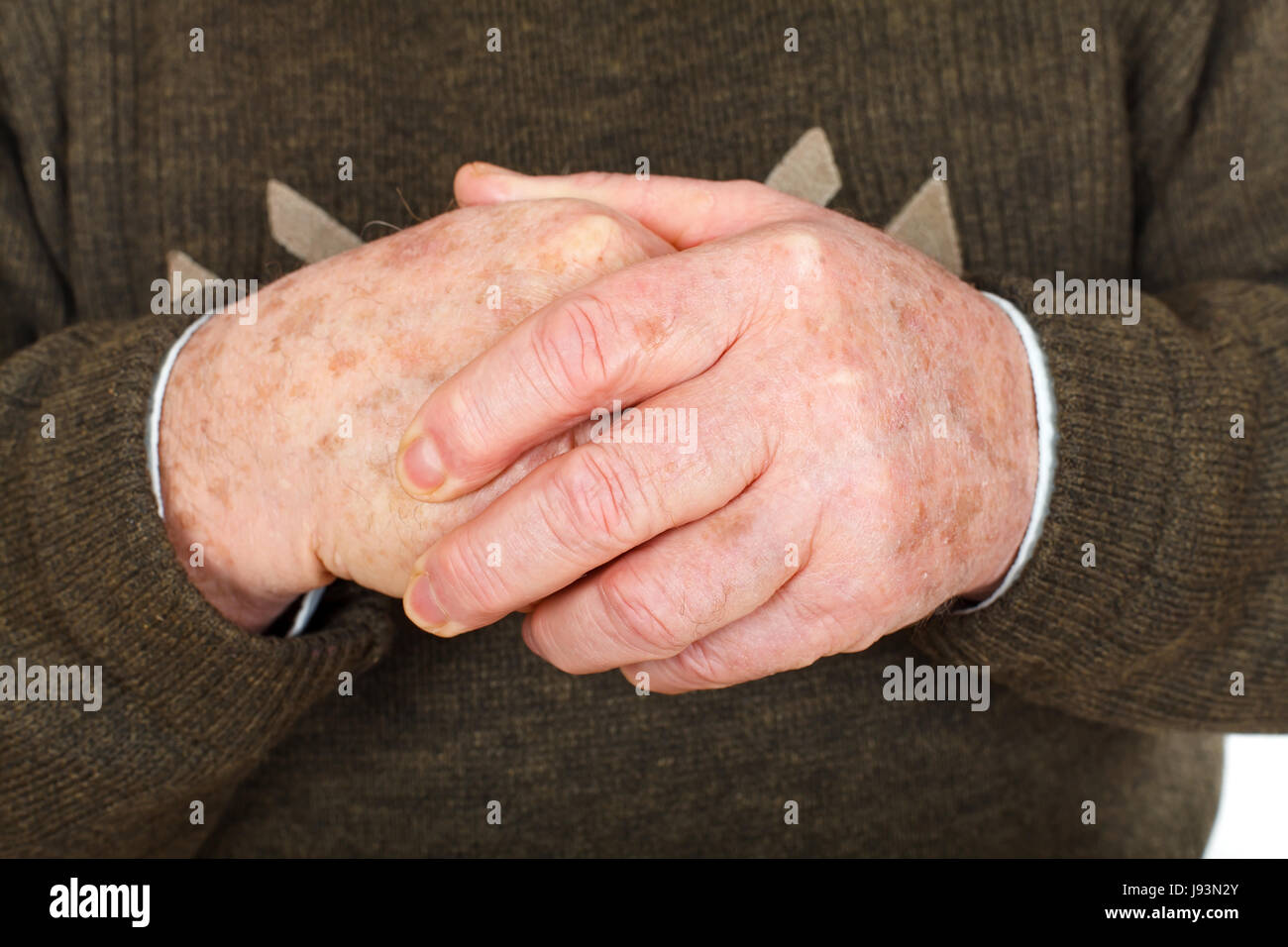 Close up picture of a senior man's hands Stock Photo - Alamy