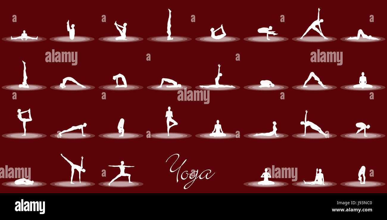 Group three yoga poses hi-res stock photography and images - Alamy