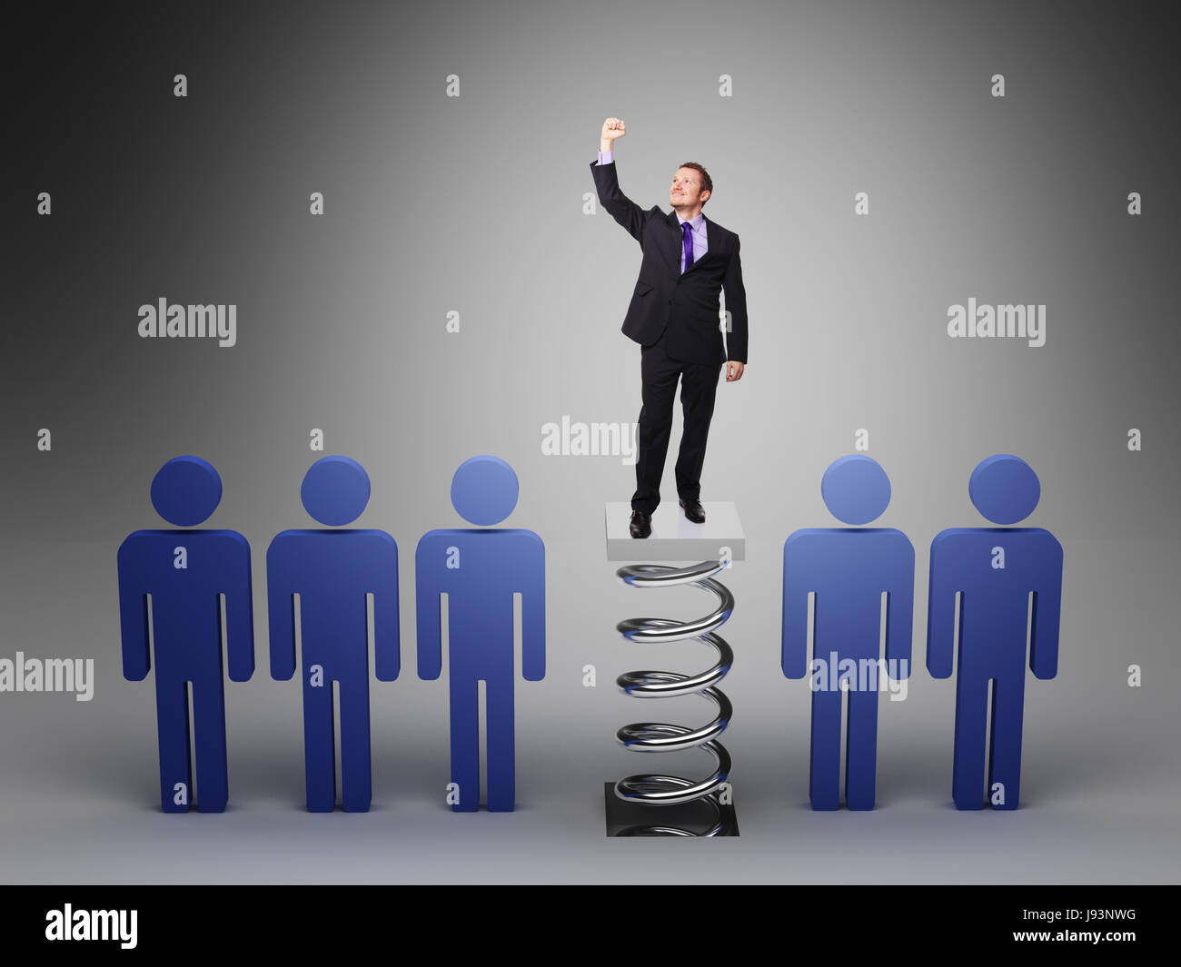 winner, different, unique, best, only, success, victory, win, man, blue ...