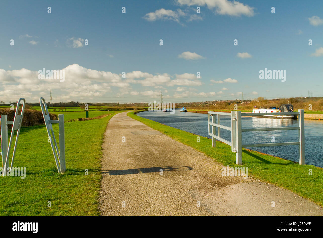 walkway, canal, path, way, transport, england, sight, view, outlook ...
