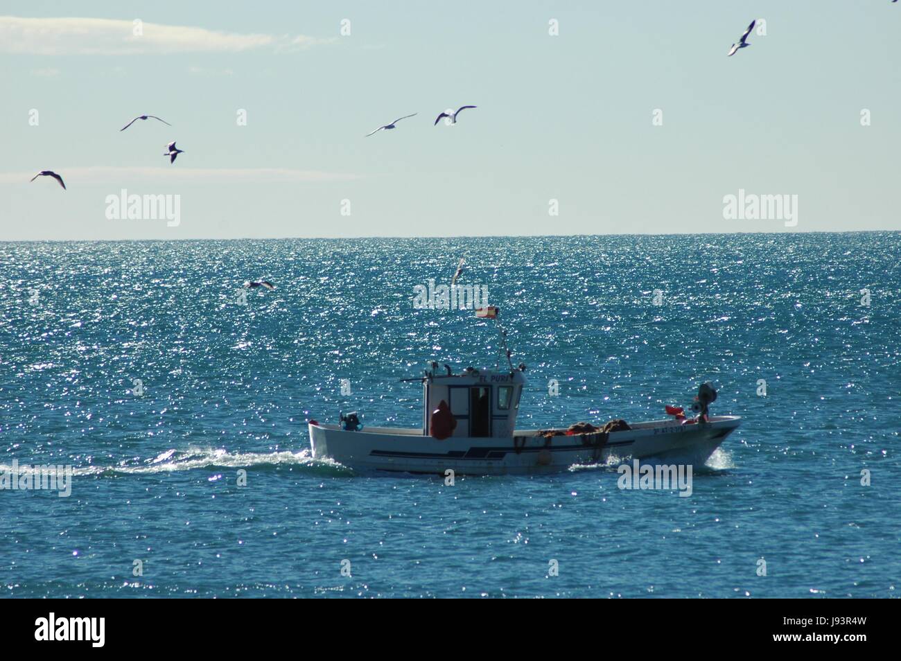 water, mediterranean, salt water, sea, ocean, steamer, fishing ship ...