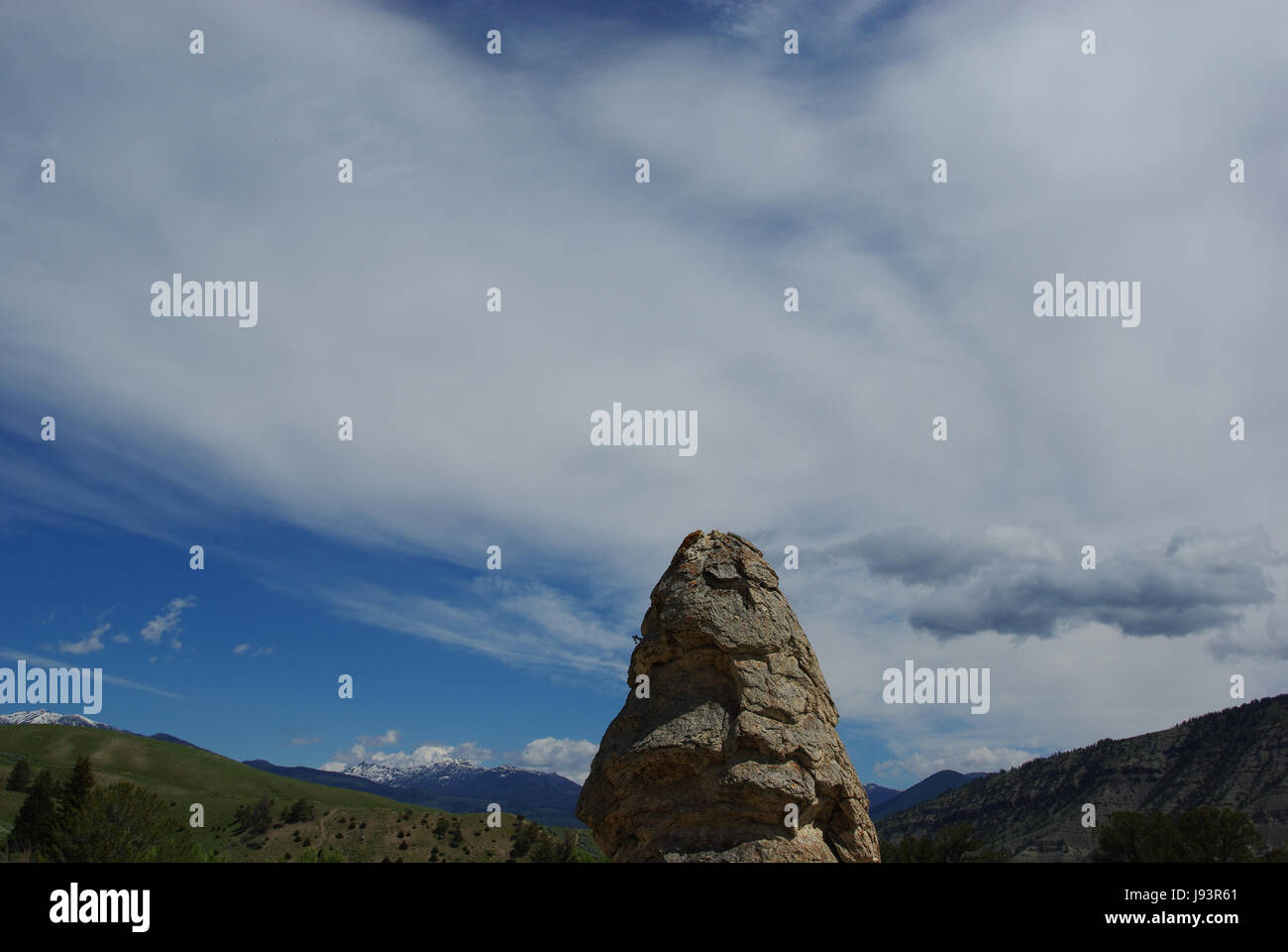 blue, cloud, formation, rock, firmament, sky, blue, cloud, formation ...