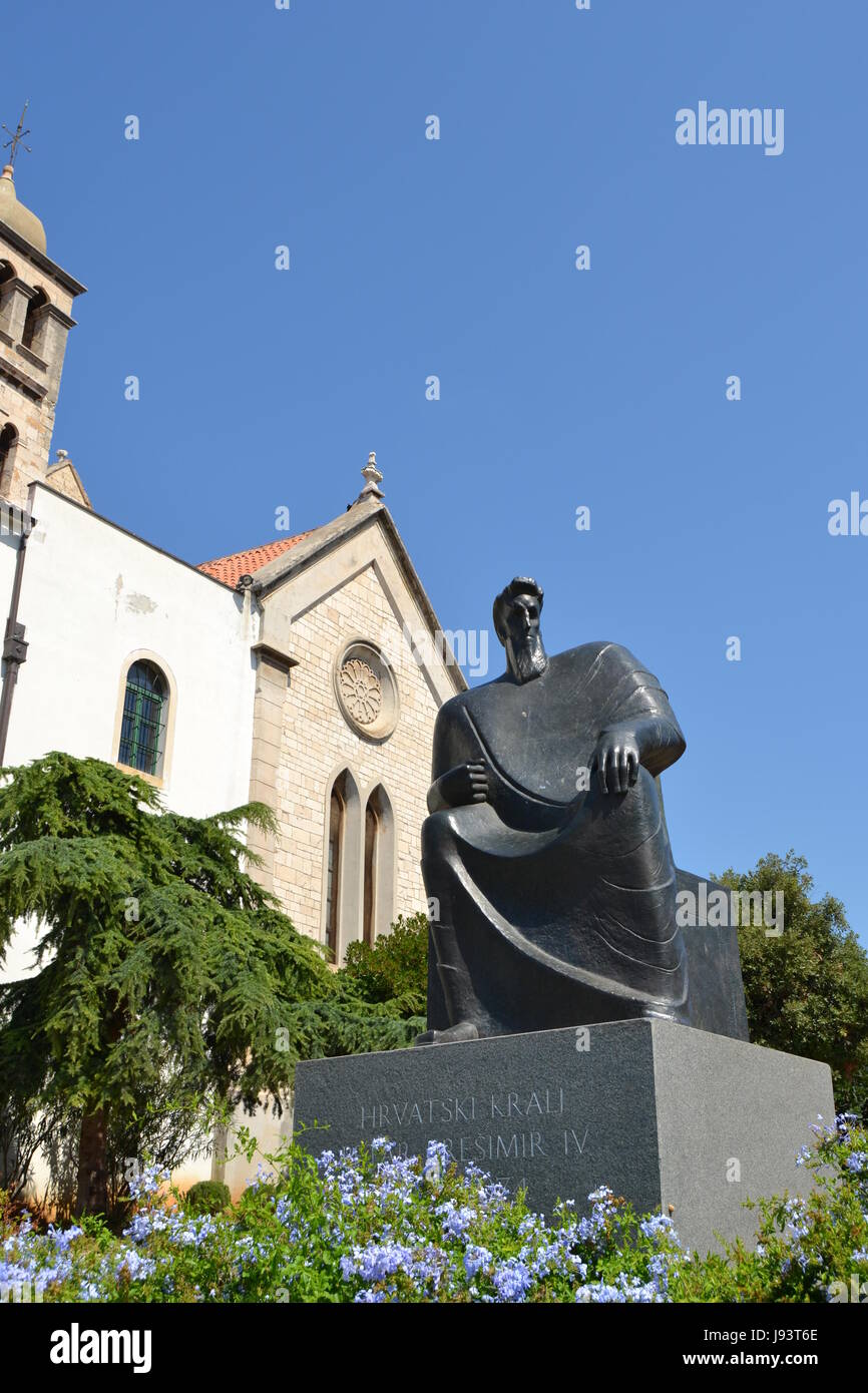 statue, beach, seaside, the beach, seashore, croatia, emperor, king ...