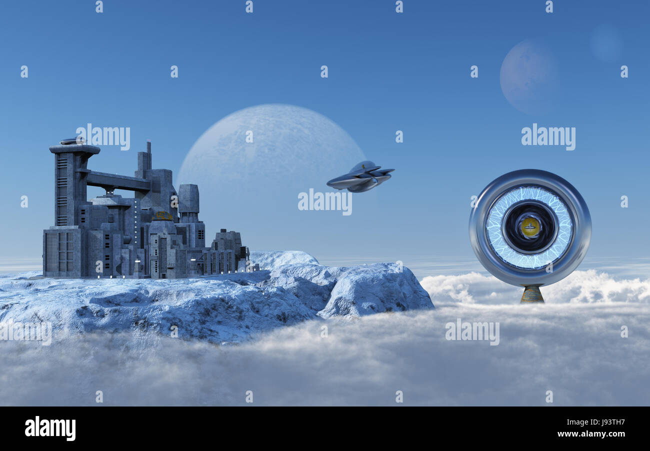 station, rock, airport, celestial bodies, mountain, station, horizon ...