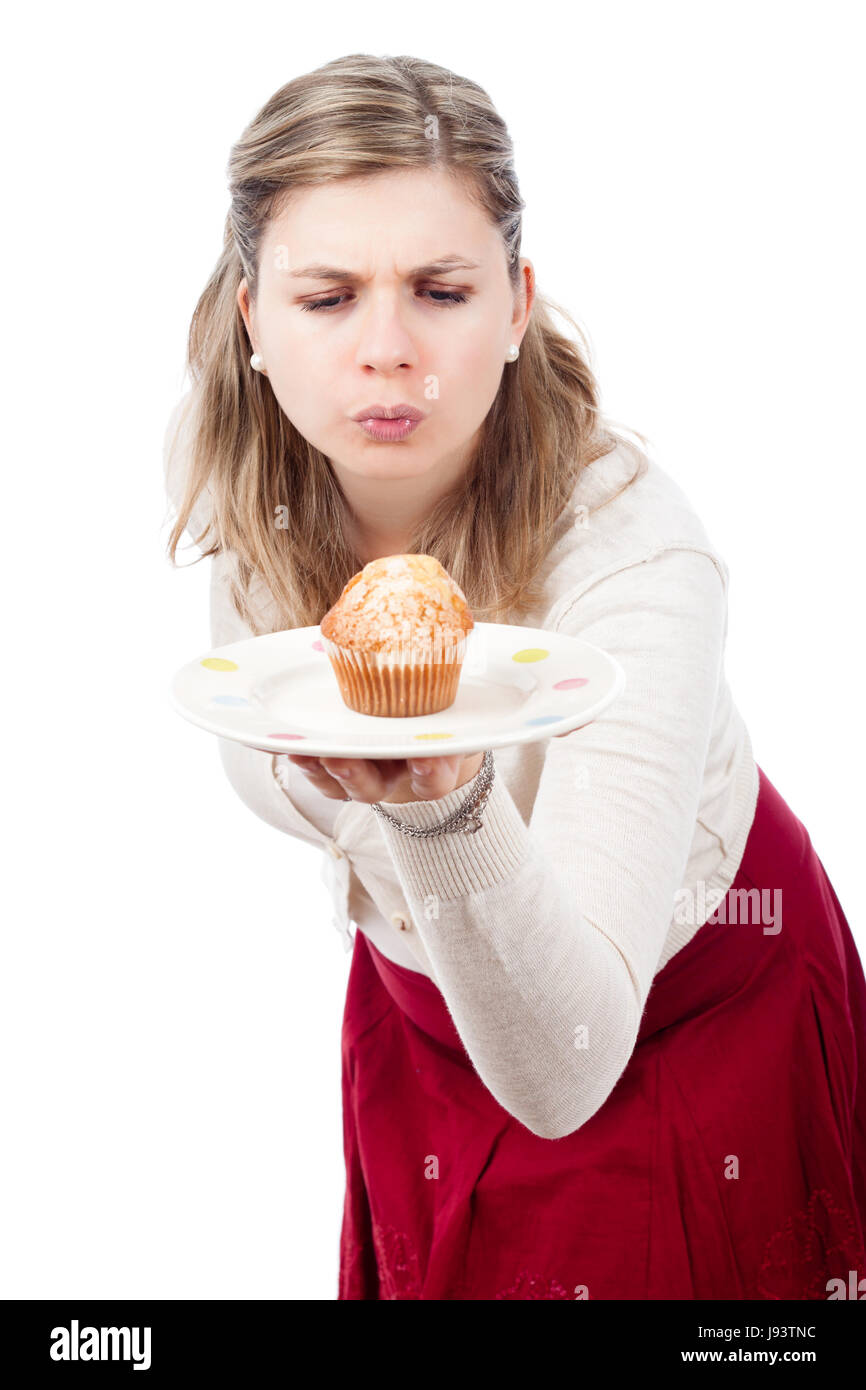 Hungry housewife tasting cake hi-res stock photography and images - Alamy
