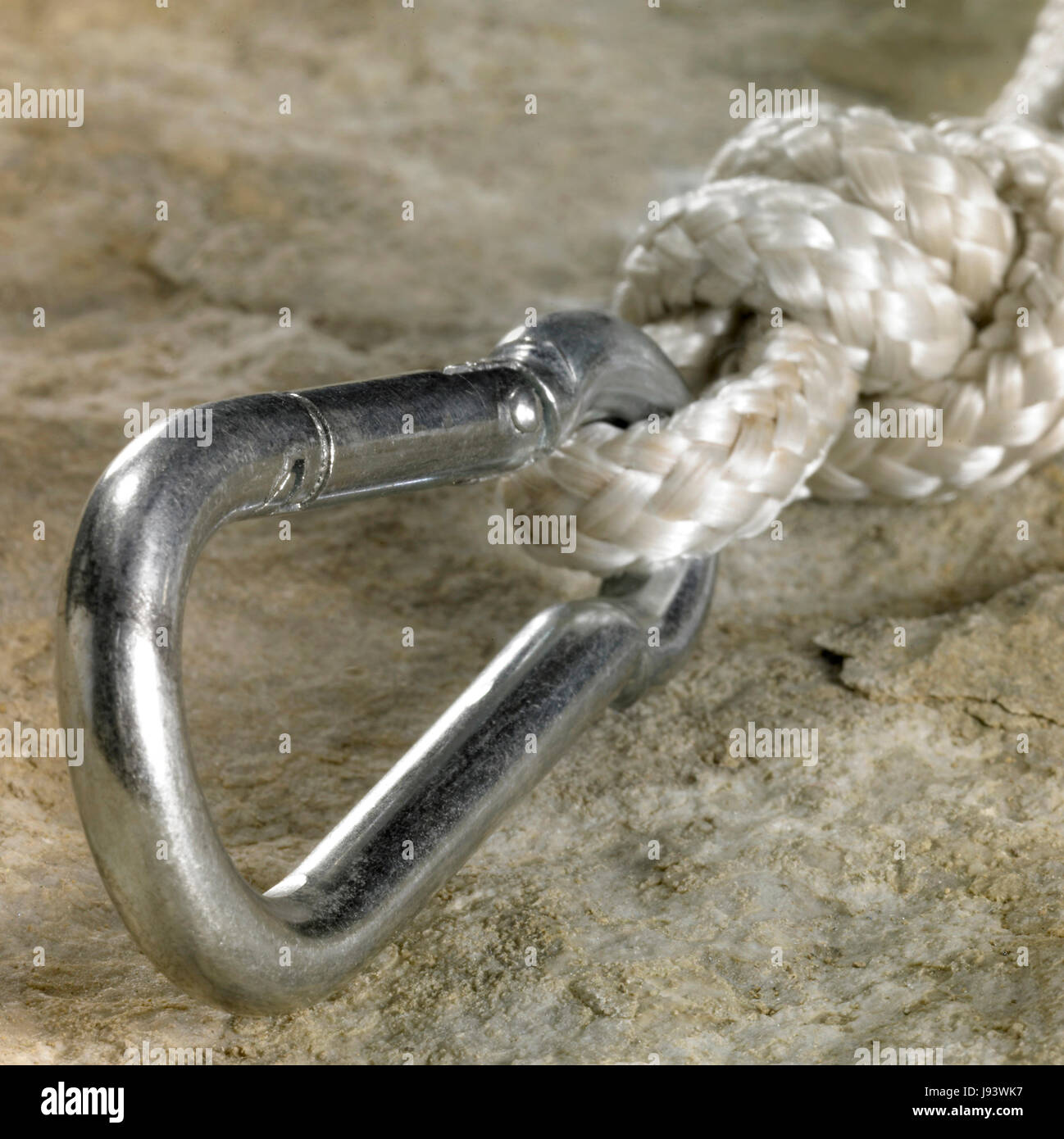 Metal hook permanent rope knot hi-res stock photography and images - Alamy