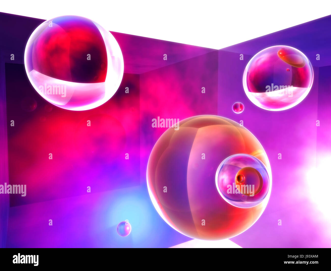 reflection, bubbles, illustration, purple, bright, shiny, digital, warm ...
