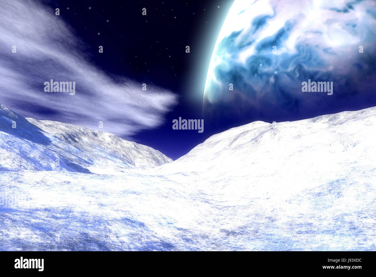 blue, horizon, space, universe, cosmos, winter, science, cold, snow ...