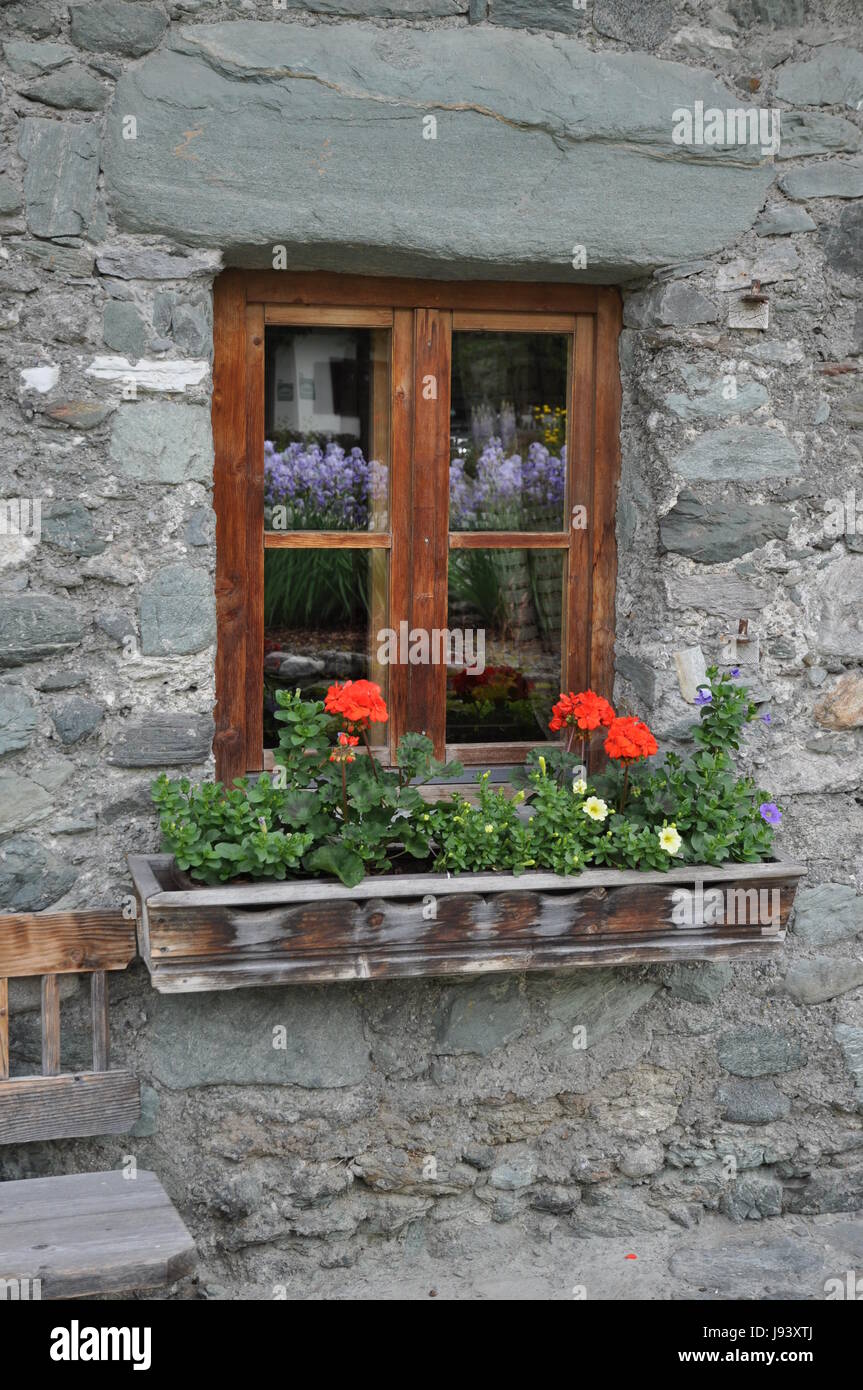 house, building, bucolic, mountains, window, porthole, dormer window ...