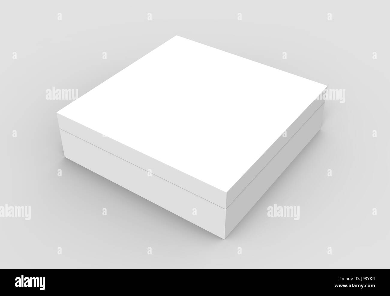 tilt white flat 3d rendering blank box, isolated gray background Stock ...